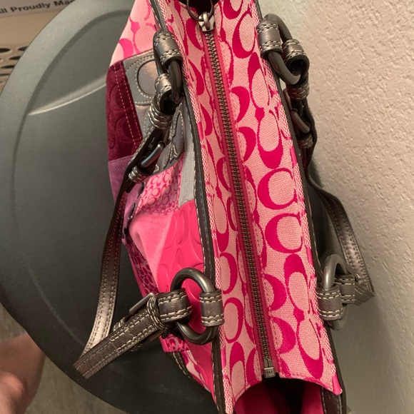 Bags | Vintage Leather And Suade Patch Coach Bag | Poshmark